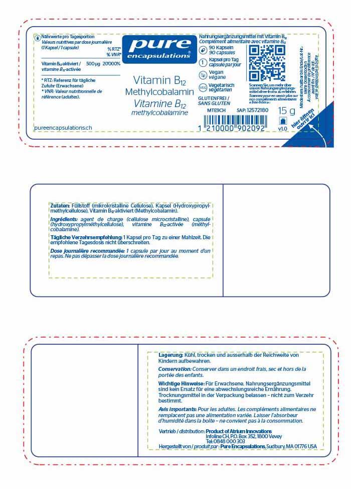 Vitamin B12 Methylcobalamin | Pure Encapsulations®
